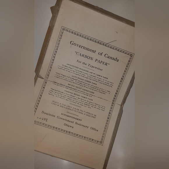 Federal Government | Office | Government Stationery Office Carbon Paper ...